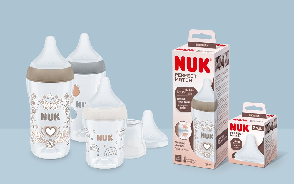 NUK Perfect Match - die Flasche, die sich dem Baby anpasst | baby ...
